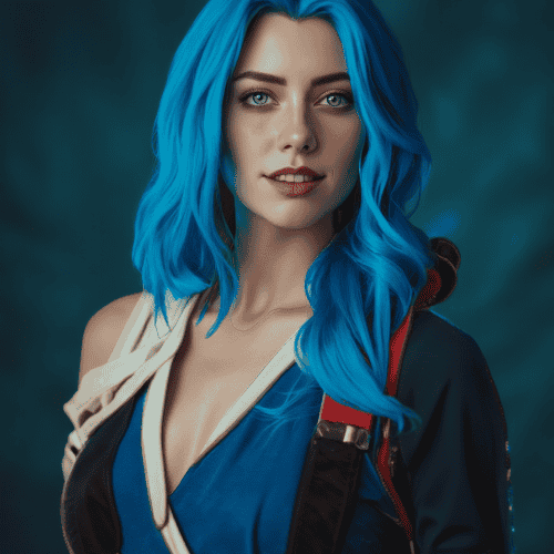 AI ART GALLERY for Jinx Cosplay Filter | MyShell AI