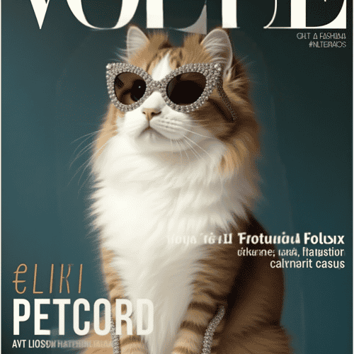 Pet Fashion Portrait | Transform Your Beloved Pet into a Stylish Cover ...