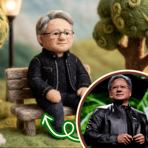 AI ART GALLERY for Needle-Felted Blocky Cartoon Style | MyShell AI
