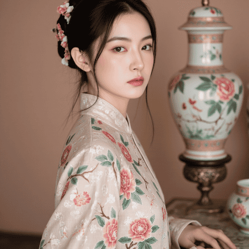 Kai Wing-Pink Porcelain Artwork | AI Image Generator | MyShell AI
