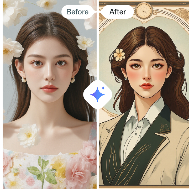 Mucha Portrait AI | Personalized Alphonse Mucha-Style Portraits ...