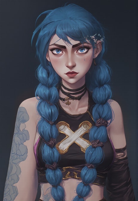 User-Generated AI Image: Jinx Filter