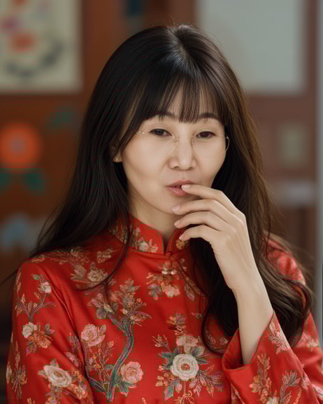 User-Generated AI Image: Kai Wing-Red Porcelain