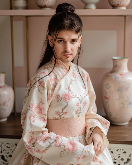 User-Generated AI Image: Kai Wing-Pink Porcelain