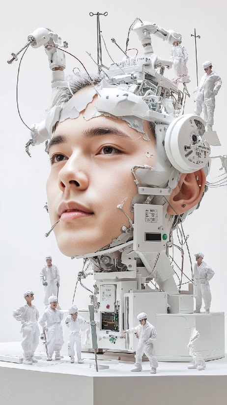 User-Generated AI Image: Loxel Li - Robotic Style AI Portrait