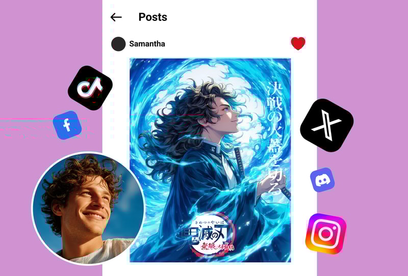 Demon Slayer Poster Maker – Maak Aangepaste Anime Corps Posters