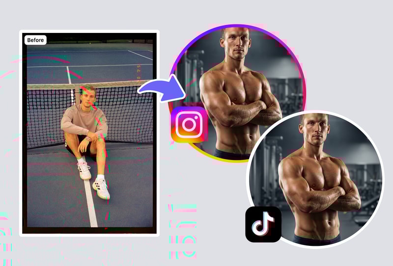 Gym HotBody Creator - Build Chiseled Gym Body from Selfie