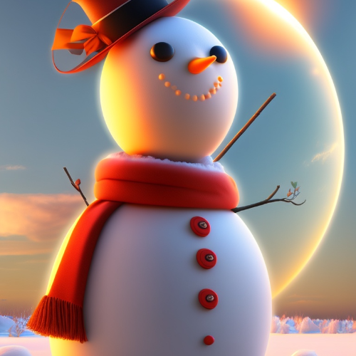 Snowman Winter Joy Widget | MyShell AI