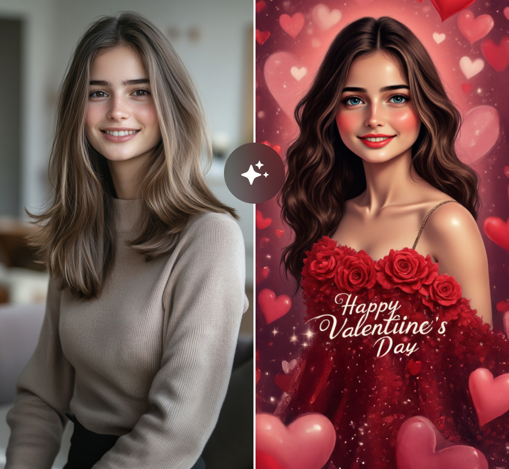 Valentine's Filters: Add Romance to Your Photos with AI Magic