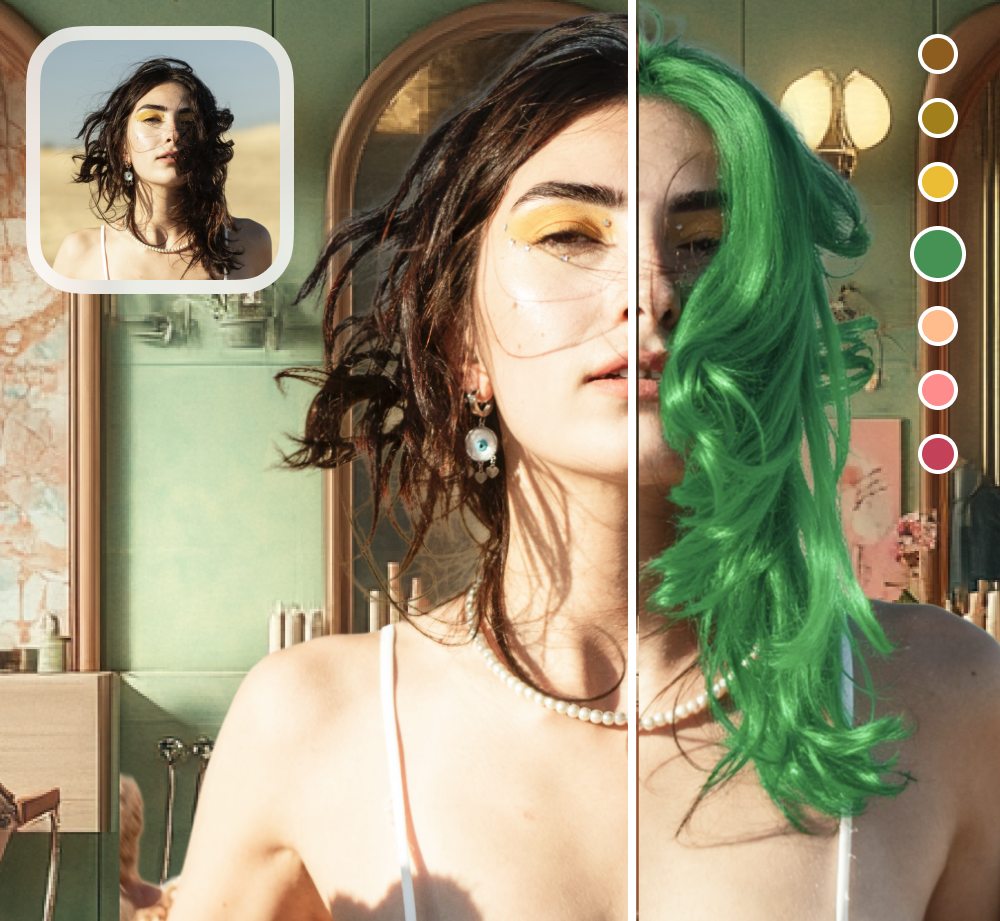 Shuffle Hair Color: Transform Your Hair Color Instantly with AI