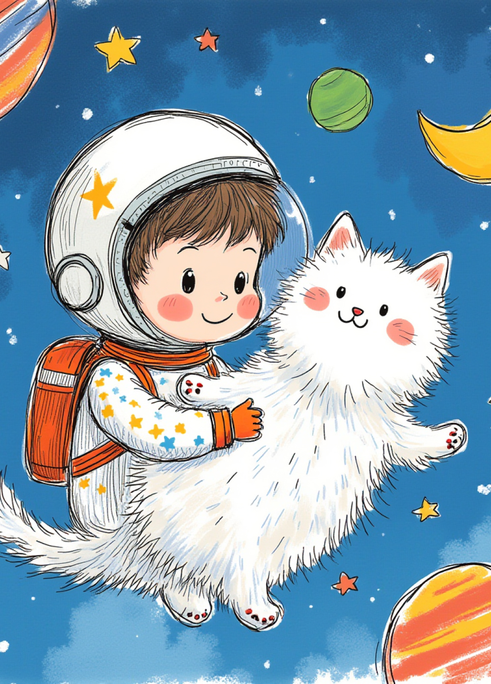 Kids Space Sketch: Create Adorable Astronaut Adventures with AI