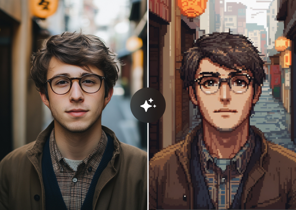 Pixel Pop: Transform Your Selfies into Retro Pixel Art Masterpieces