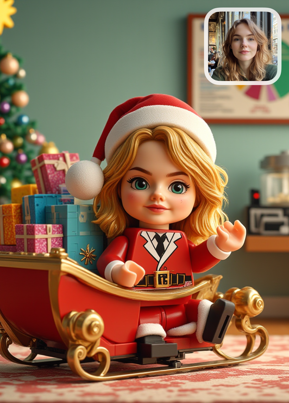 Lego Christmas: Design Festive AI-Generated Brick Characters
